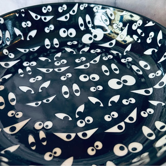 halloween bt5 | Holiday | Halloween Stoneware Creepy Eyes Bowl Black ...